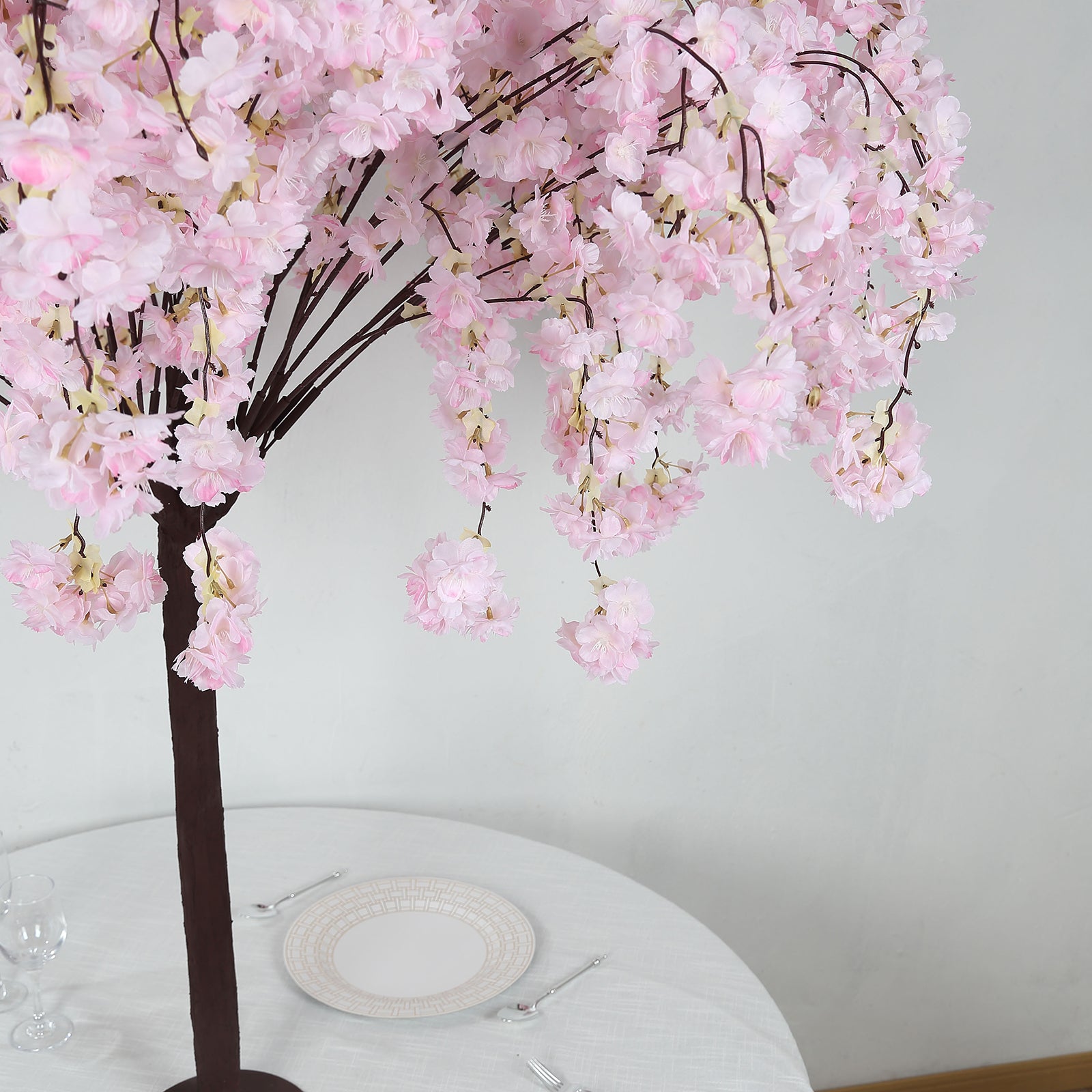 Artificial Cherry Blossom Tree With Detachable Metal Base, Silk Sakura ...