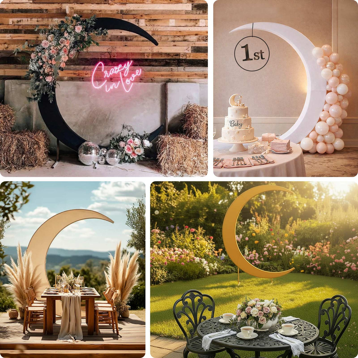 Spandex Crescent Moon Chiara Backdrop Stand Cover, Fitted Arch Cover ...