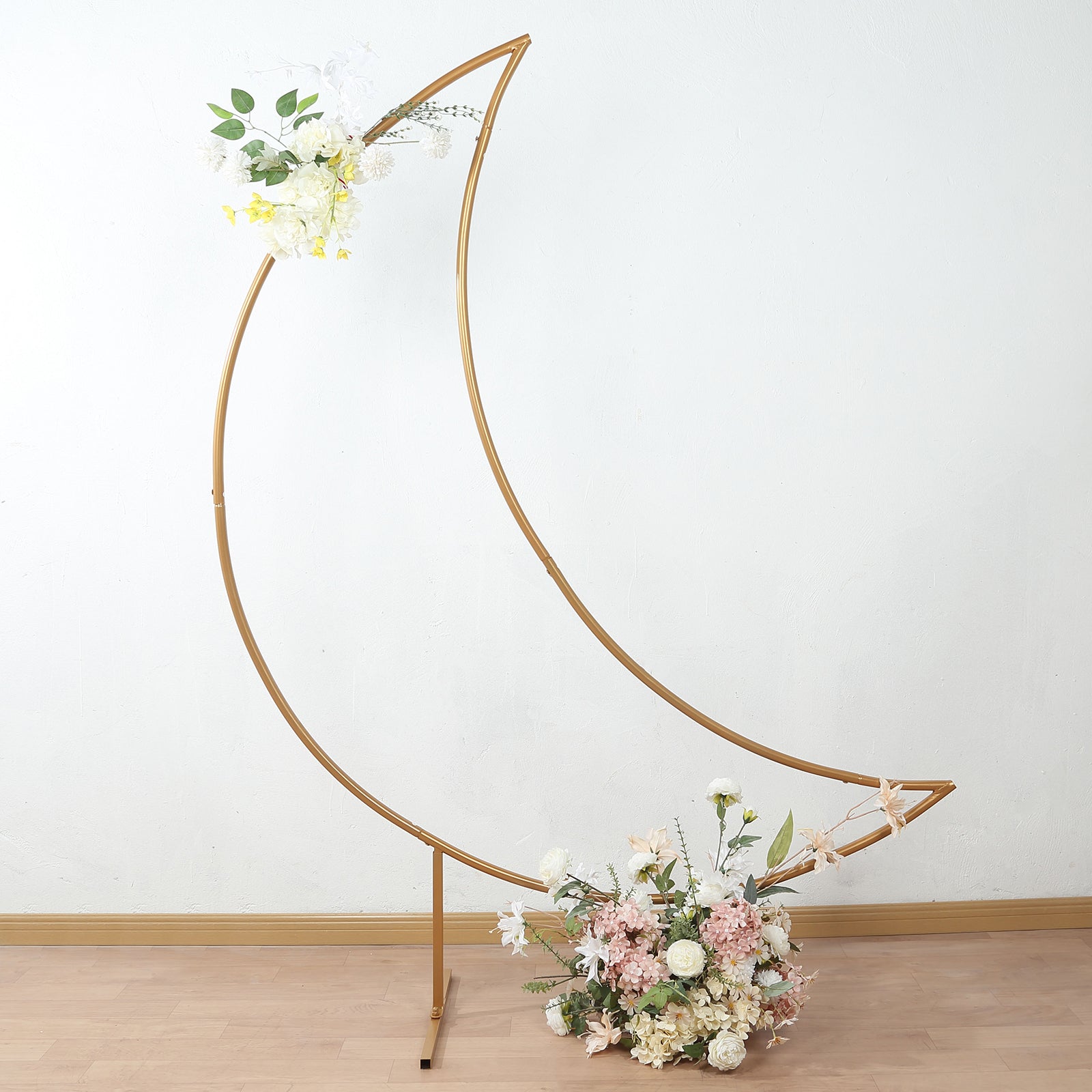 Gold Metal Crescent Moon Arch Backdrop Stand 6.5ft – eHomemart