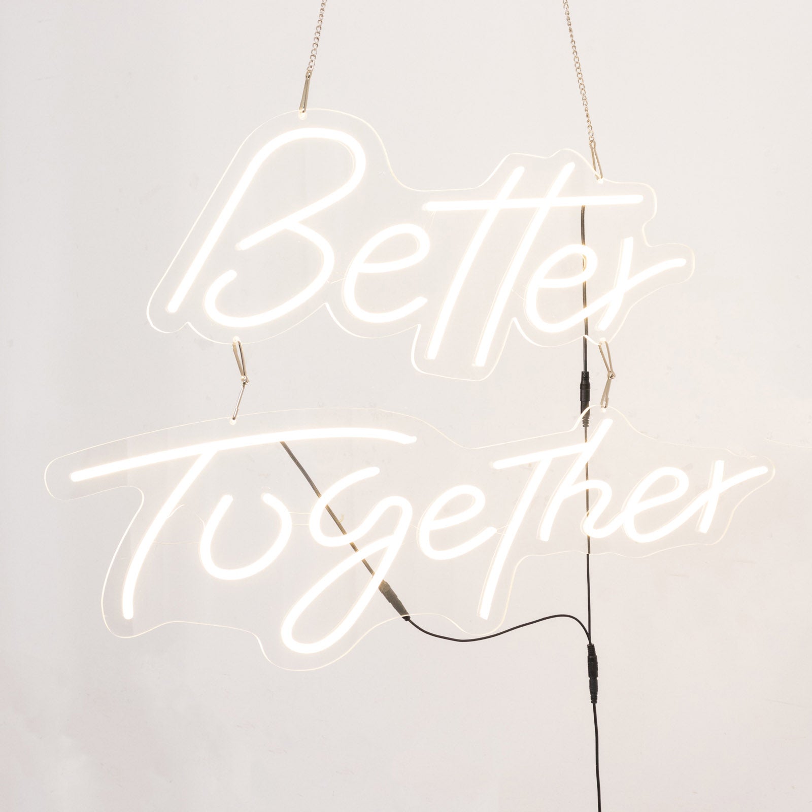 Better Together LED Neon Light Sign for Party or Home Wall Decor, Warm ...