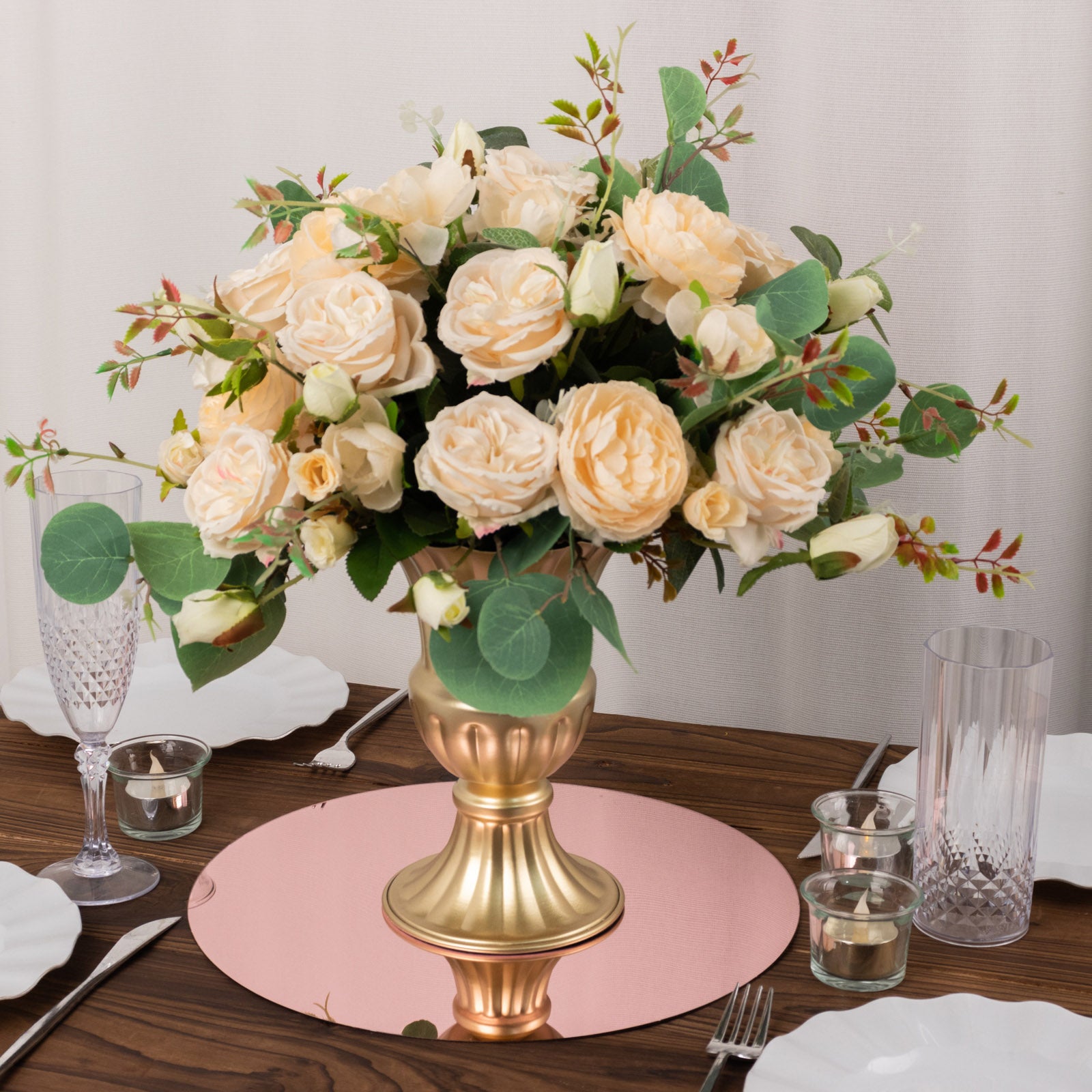 Mirror Acrylic Charger Plates, Round Dining Plate Chargers – eHomemart