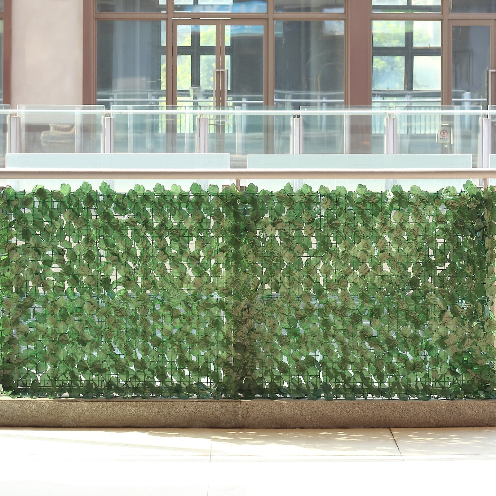 12 Pack Dark Green Artificial Ivy Privacy Screen Fence Wall Panel, Fau ...