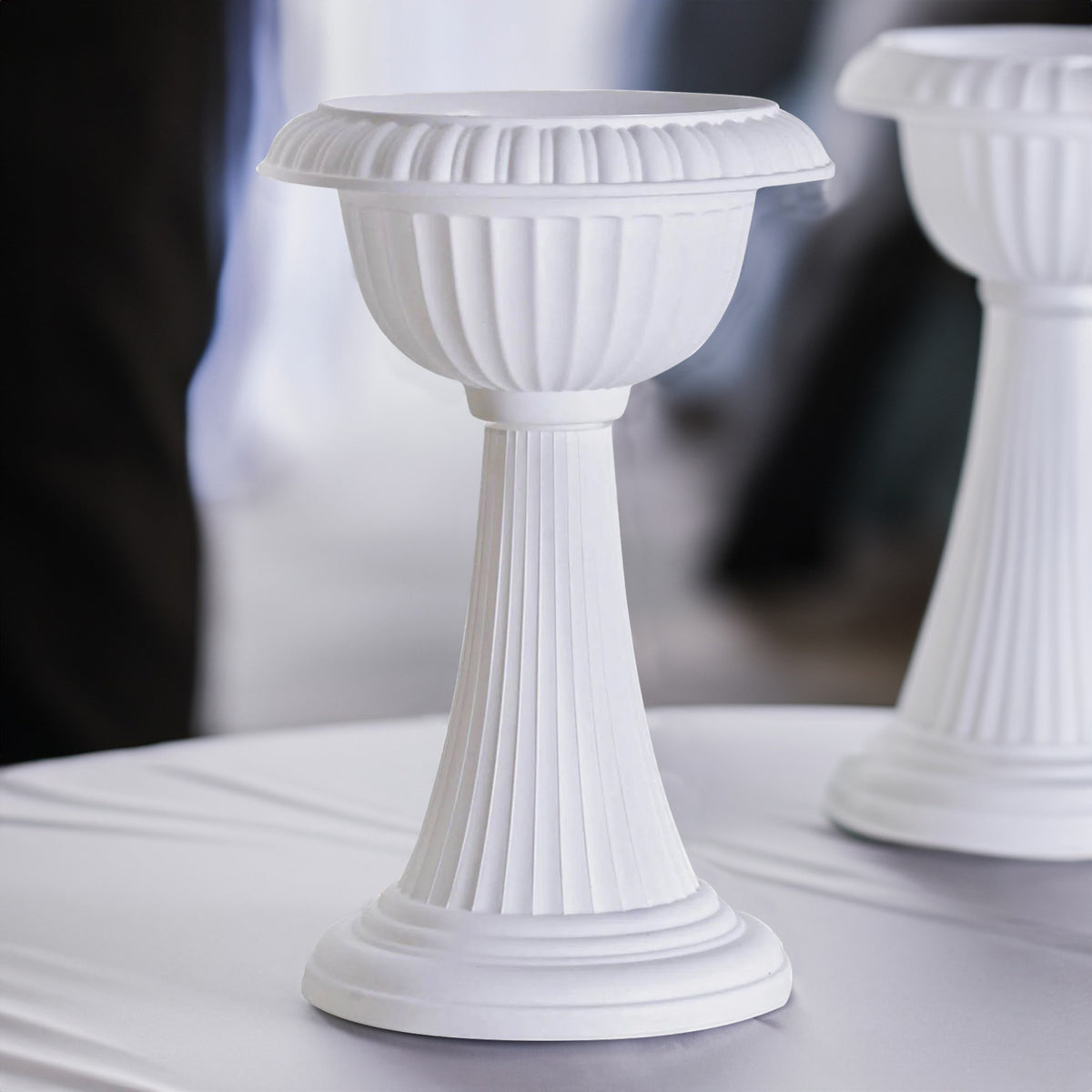 White PVC Italian Inspired Plant Stand – eHomemart