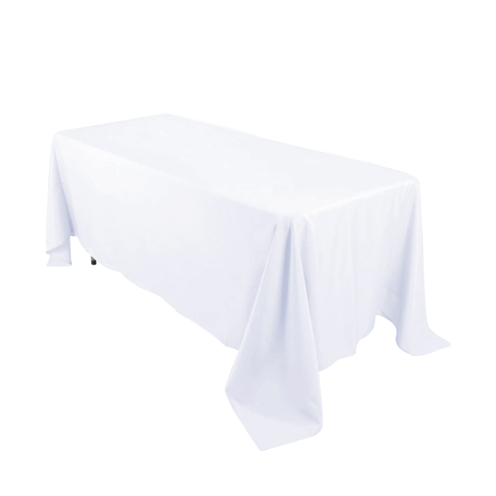 72" x 120" 200 GSM Seamless Premium Polyester Rectangular Tablecloth ...