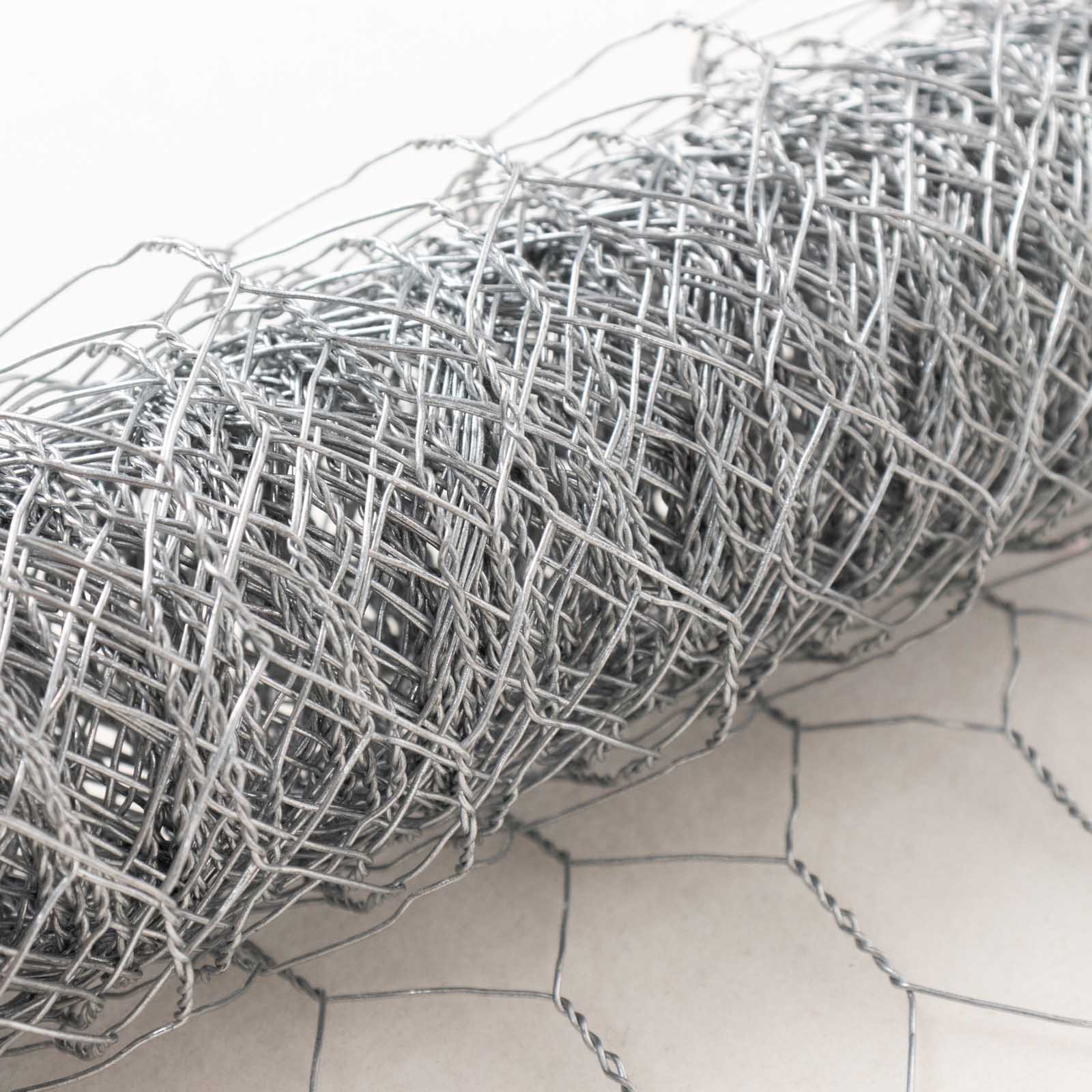 Silver Galvanized Metal Hexagonal Chicken Wire Mesh, Garden Fence Poul ...