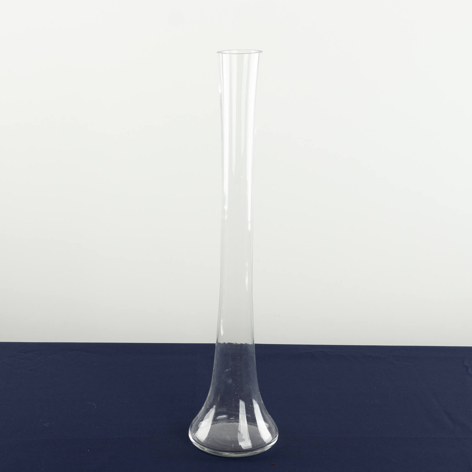 6 Pack Clear Heavy Duty Eiffel Tower Glass Vases with Round Base, Tall ...