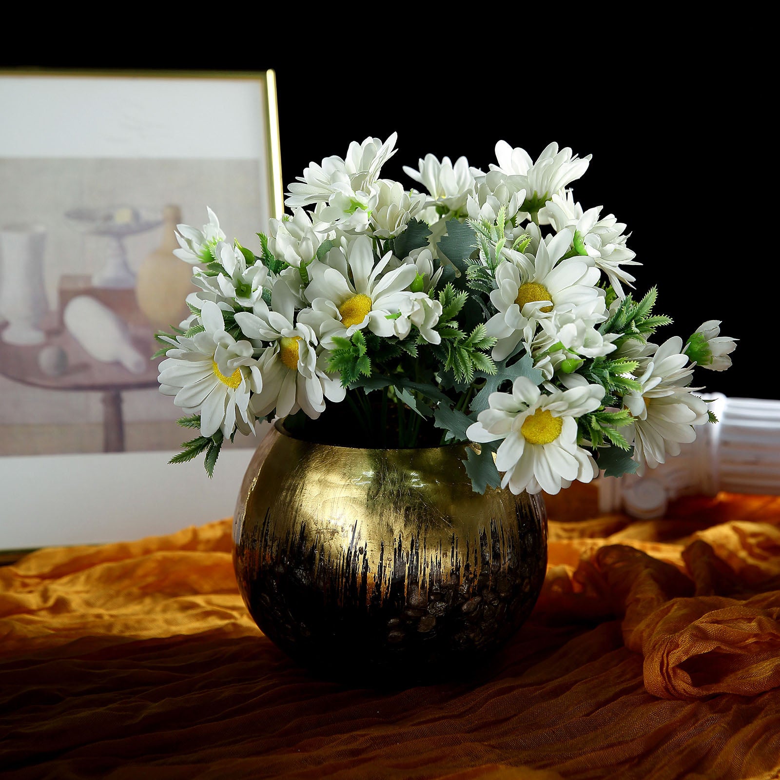 Artificial Silk Daisy Flower Bouquet Branches | eHomemart