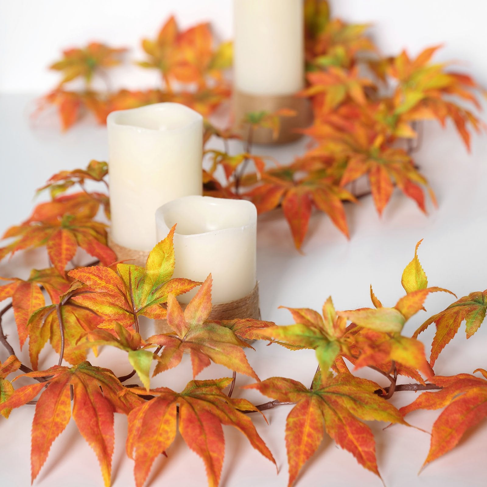 Artificial Silk Maple Leaf Hanging Fall Garland Vine | eHomemart