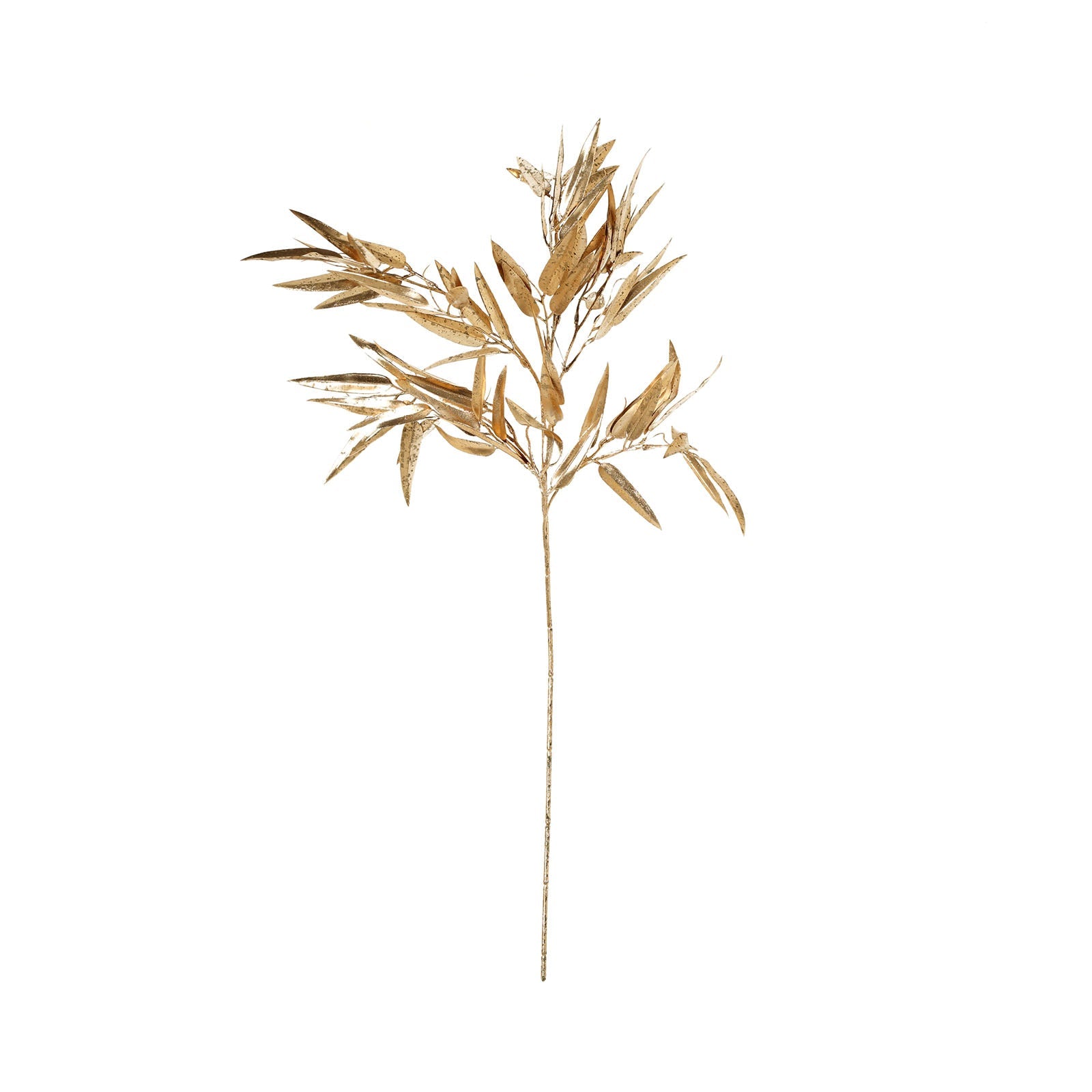 Shiny Metallic Gold Faux Plant Floral Stems – eHomemart