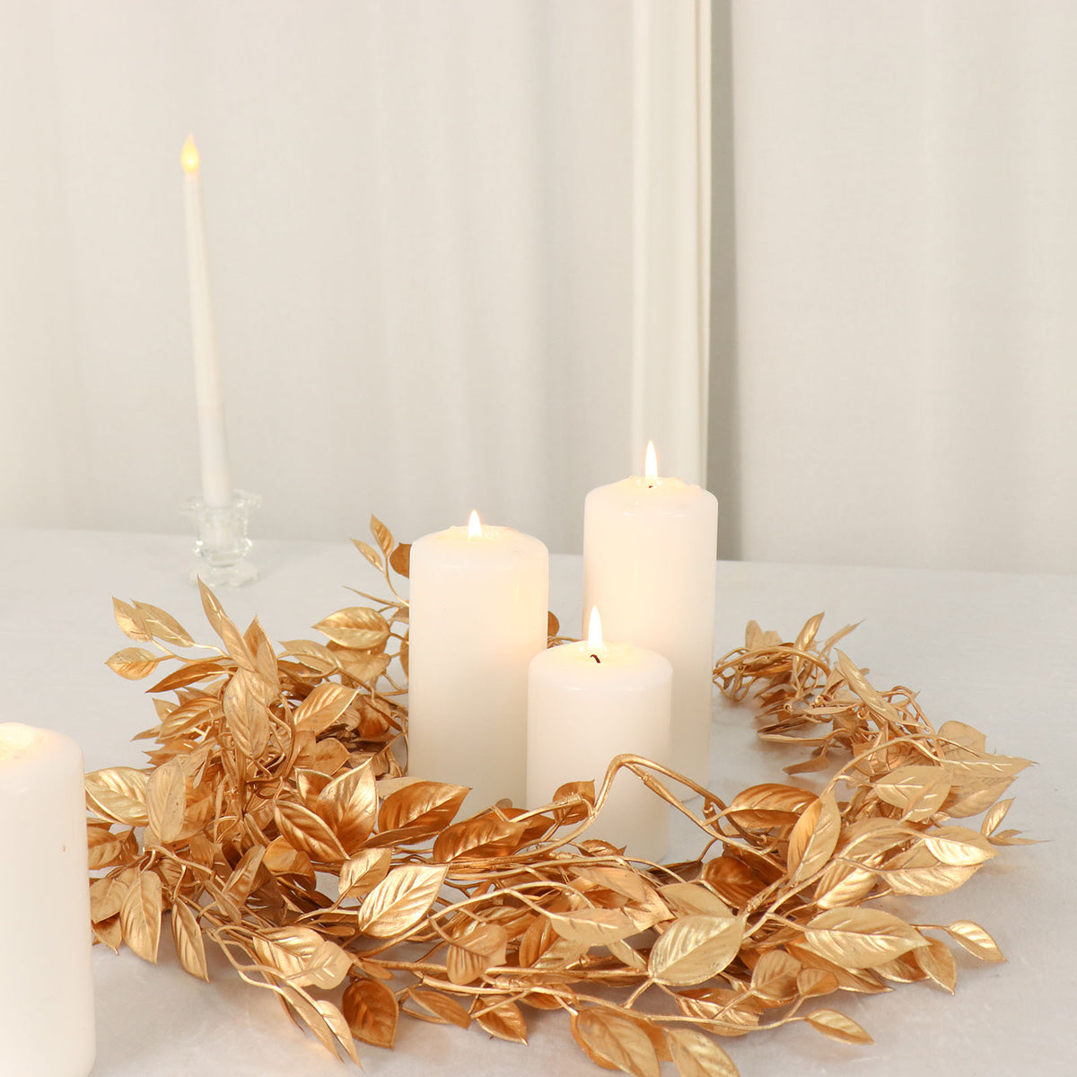Metallic Gold Magnolia Leaf Garland – eHomemart