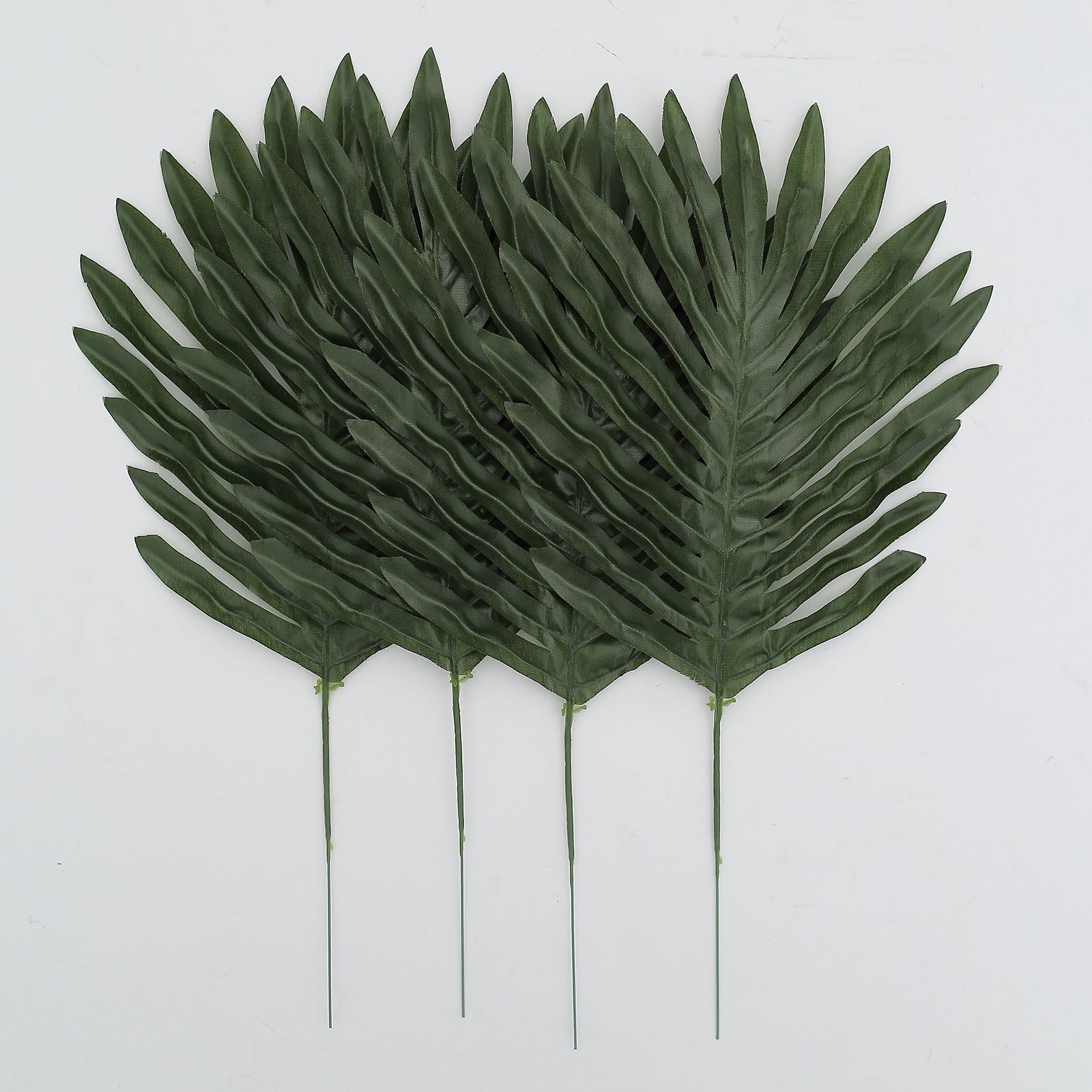 28 Pack | Green And Gold Artificial Jungle Theme Palm Leaves, Assorted ...