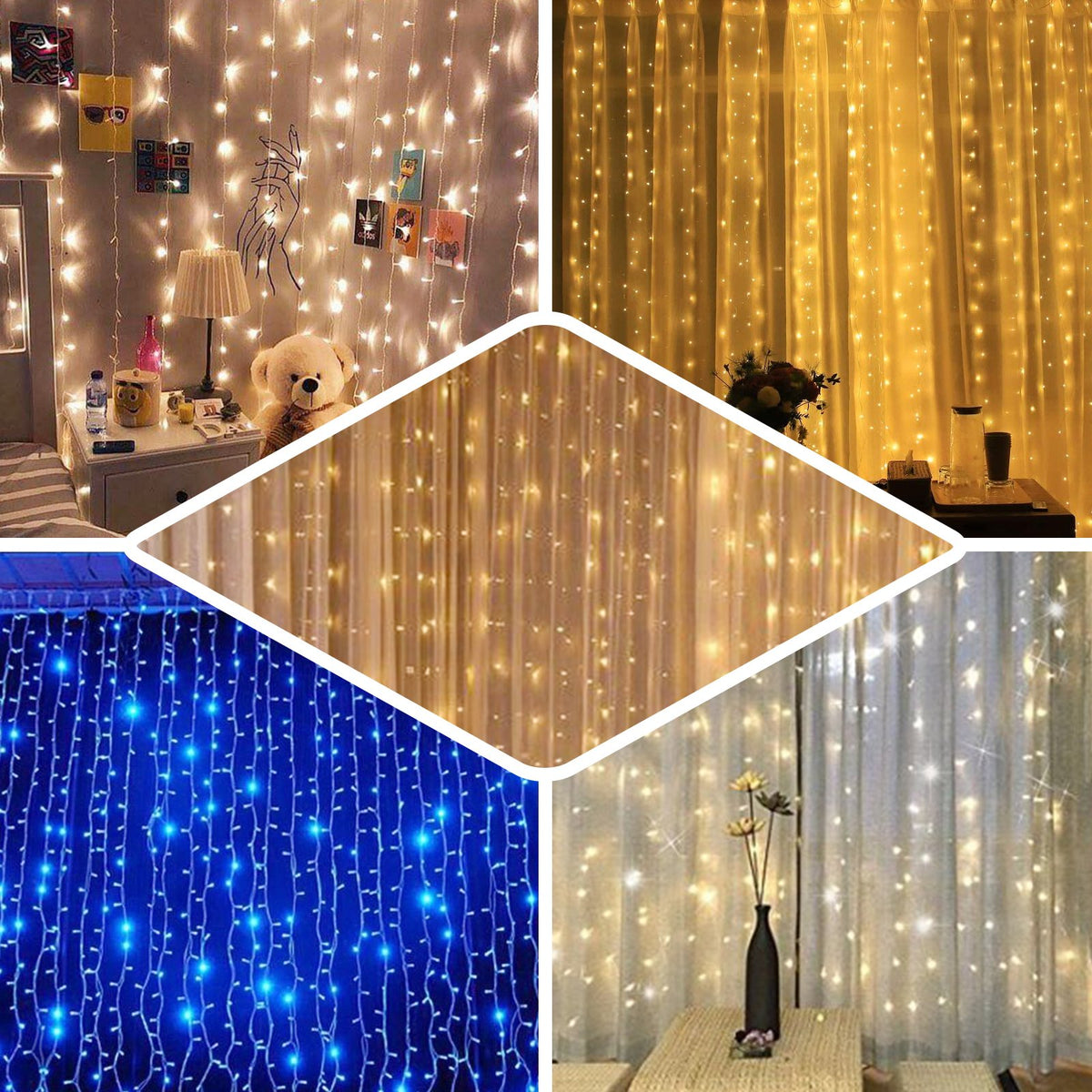 Sheer Organza & LED Lights Photography Backdrop | eHomemart