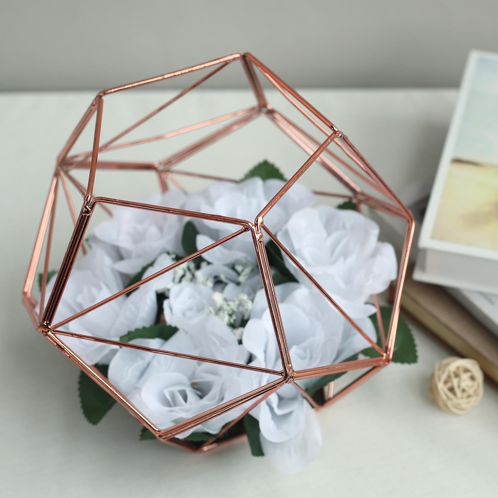 Metal Pentagon Prism Tealight Candle Holder Frame – eHomemart