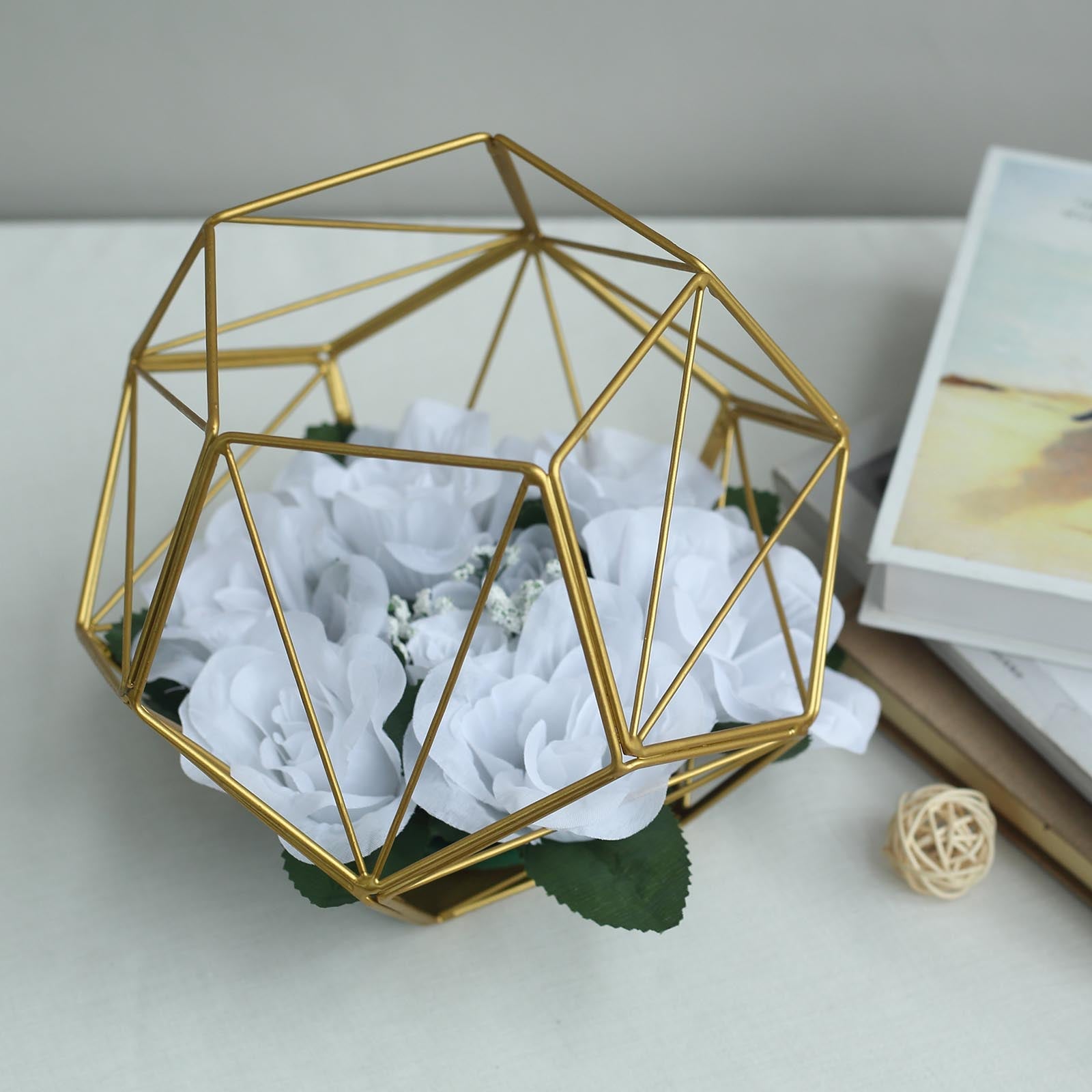 Metal Pentagon Prism Tealight Candle Holder Frame – eHomemart