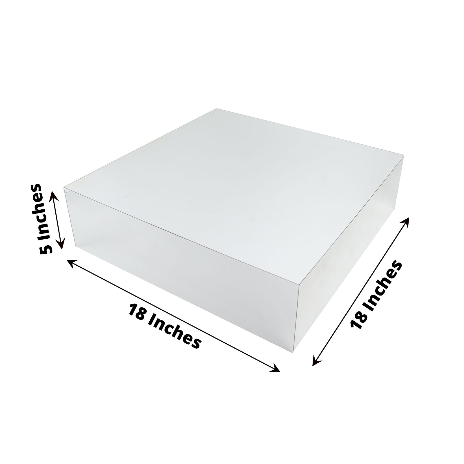 Acrylic Cake Box Stand With Hollow Bottom | eHomemart