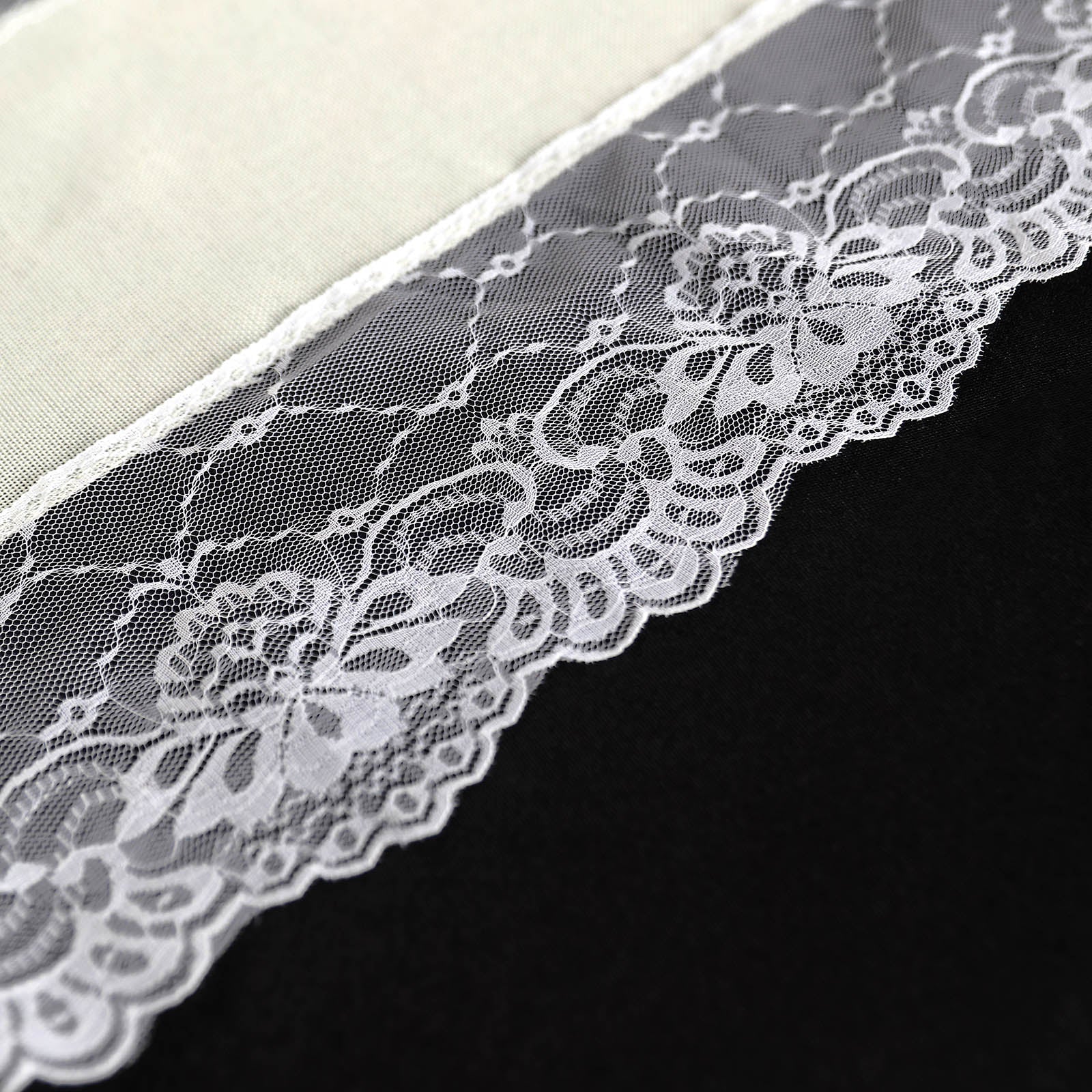 Faux Burlap Lace Table Runner - Rustic Decor – eHomemart