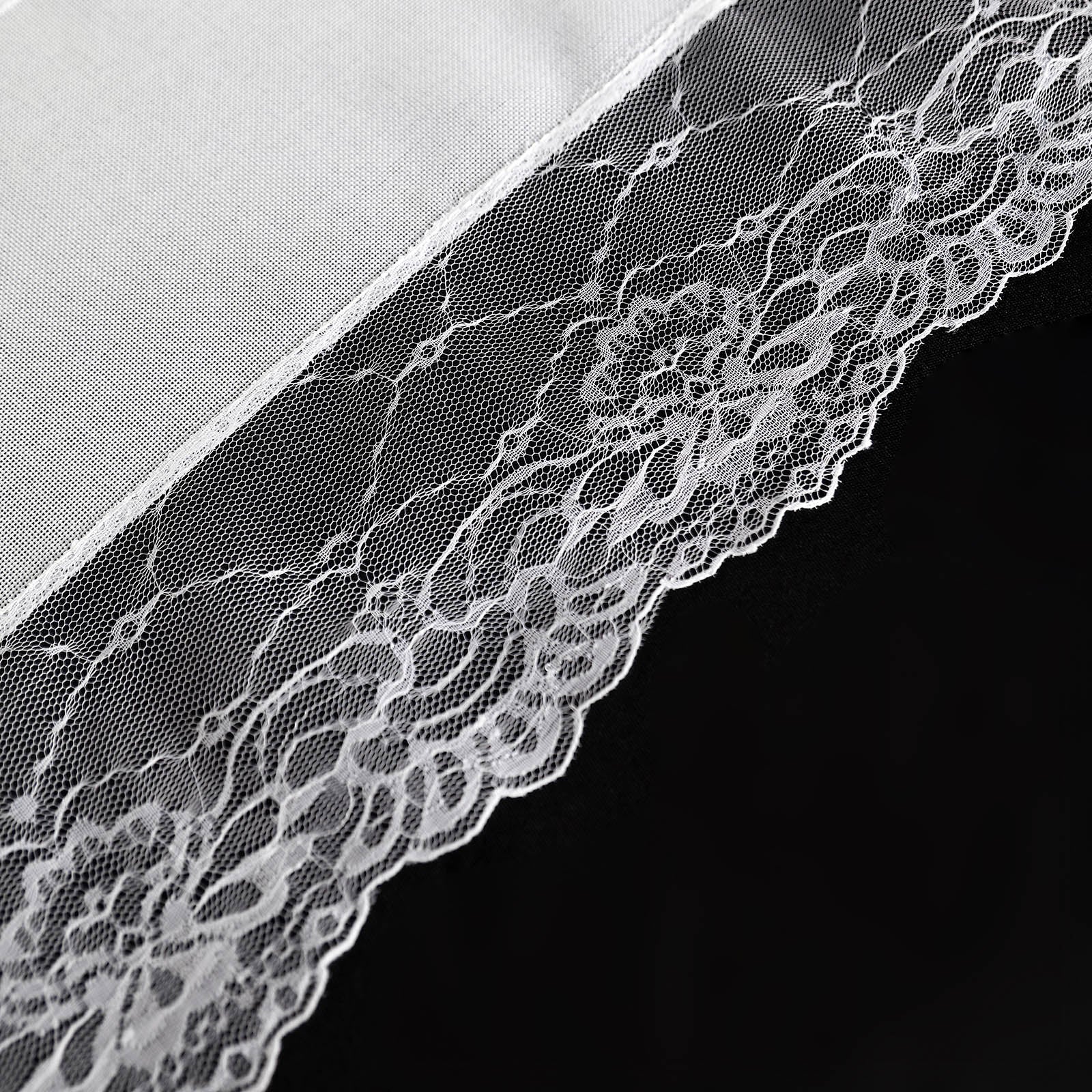 Faux Burlap Lace Table Runner - Rustic Decor – eHomemart