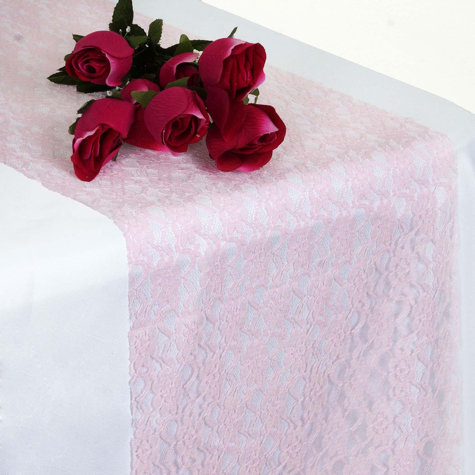 Floral Lace Table Runner 12"x108" – eHomemart