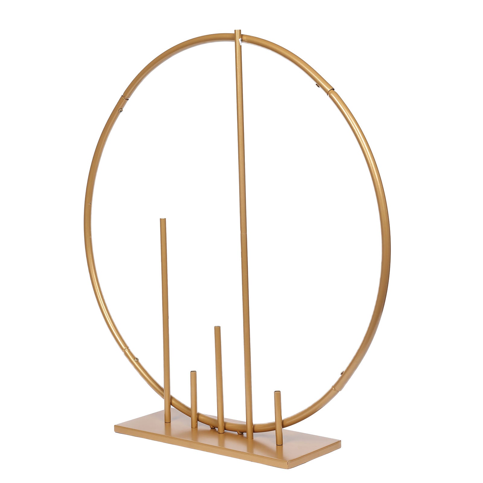 Gold Metal Round Floral Hoop Table Centerpiece – eHomemart